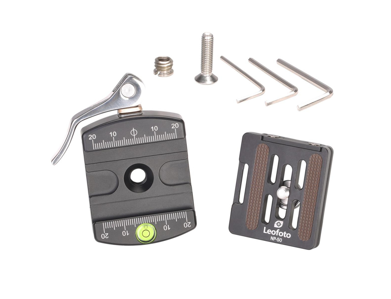 Leofoto LR-50 Quick Release Clamp met NP-50 snelkoppelingsplaatje