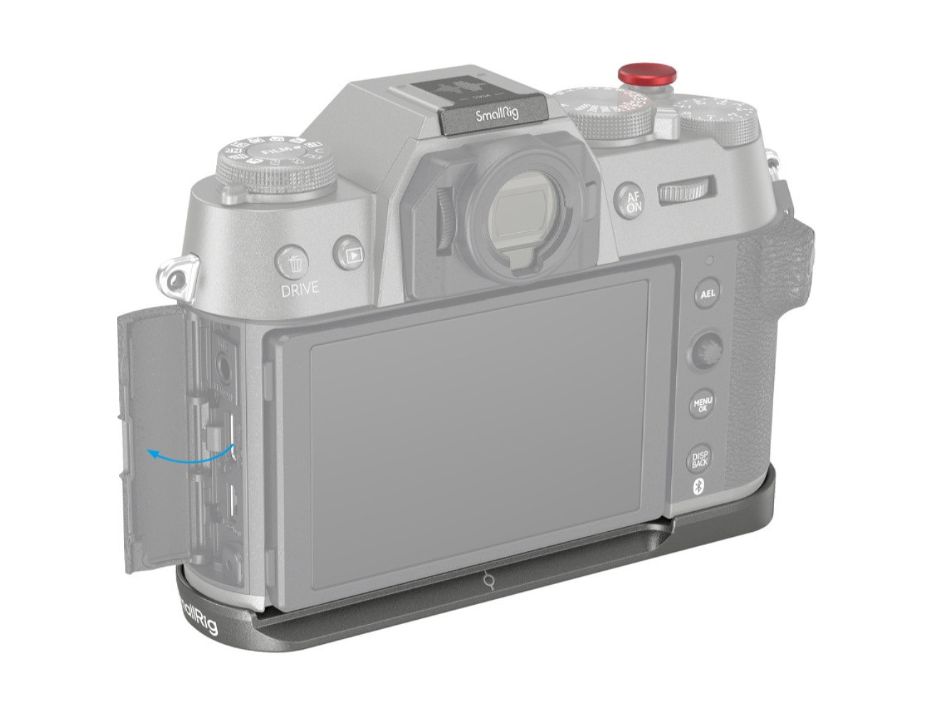 SmallRig 4736 Wooden L-Shape Grip For X-T50 Charcoal