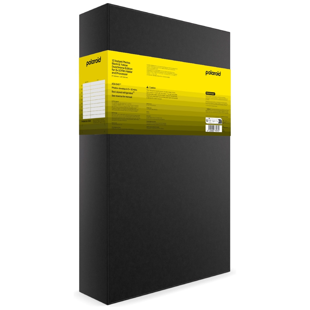 Polaroid Duochrome Film For 8x10 - Black & Yellow Edition