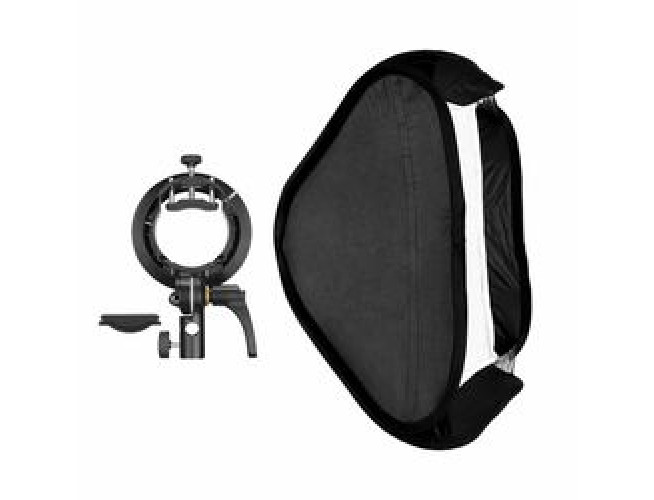 Godox S2-type Bracket Bowens + Softbox 60x60cm + Grid